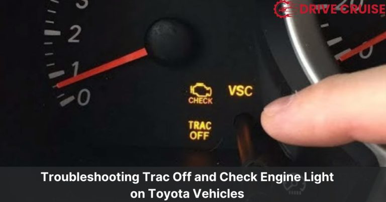 Troubleshooting Trac Off And Check Engine Light On Toyota Vehicles ...